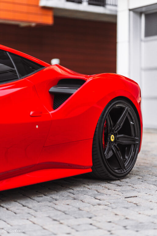 Red Ferrari 488 GTB - Brixton Forged™
