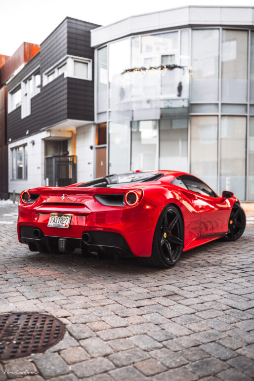 Red Ferrari 488 GTB - Brixton Forged™