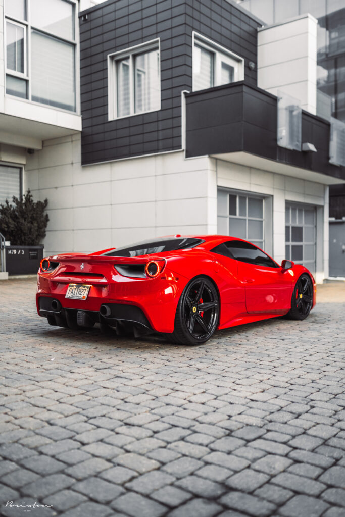 Red Ferrari 488 GTB - Brixton Forged™