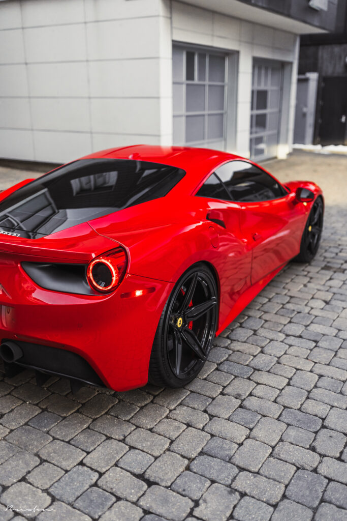 Red Ferrari 488 GTB - Brixton Forged™