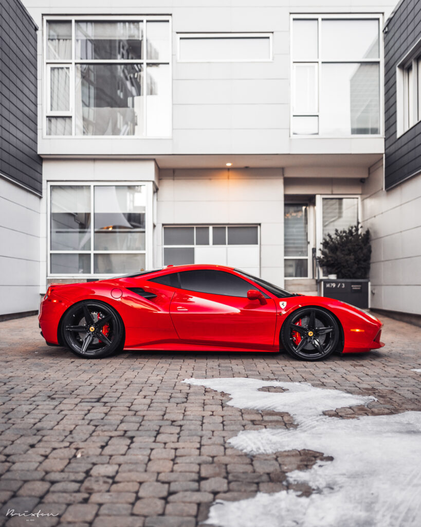 Red Ferrari 488 GTB - Brixton Forged™