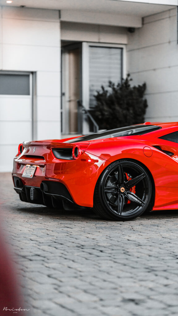 Red Ferrari 488 GTB - Brixton Forged™