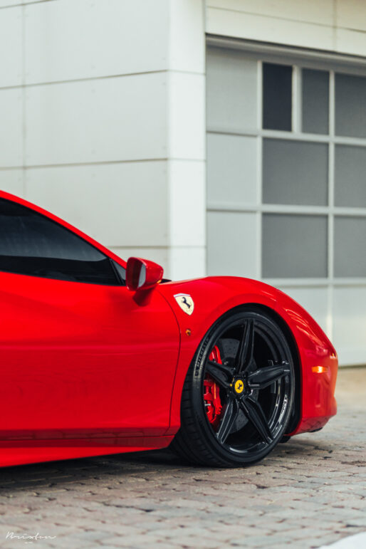 Red Ferrari 488 GTB - Brixton Forged™