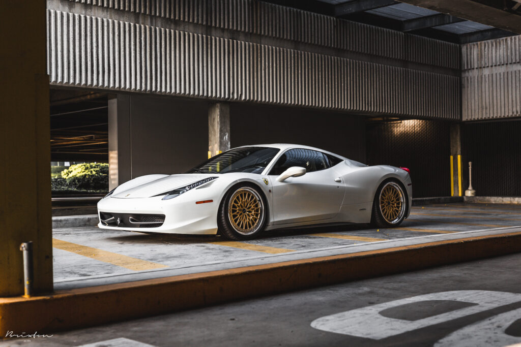 White Ferrari 458 Italia - Brixton Forged™