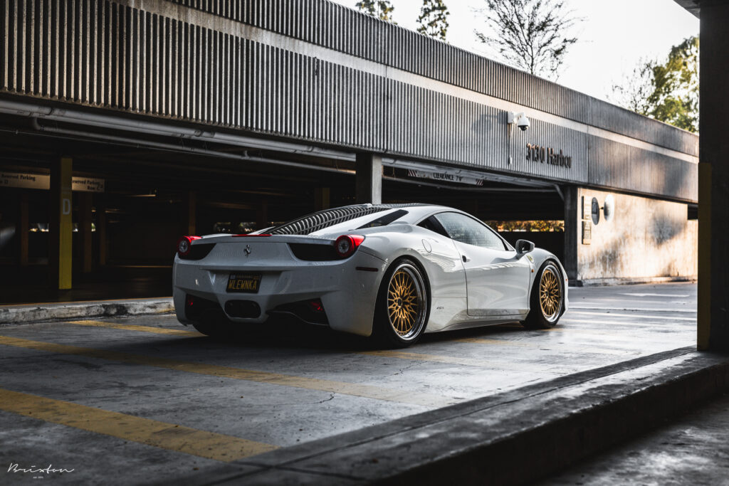 White Ferrari 458 Italia - Brixton Forged™