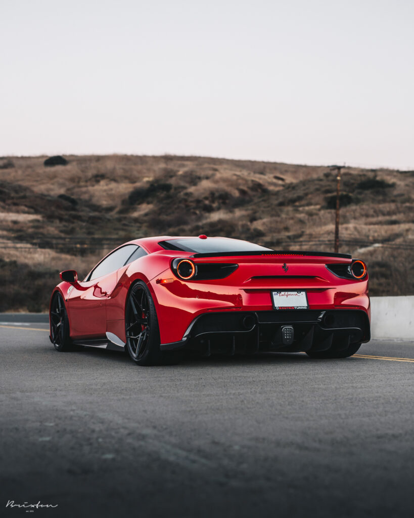 Red Ferrari 488 GTB - Brixton Forged™