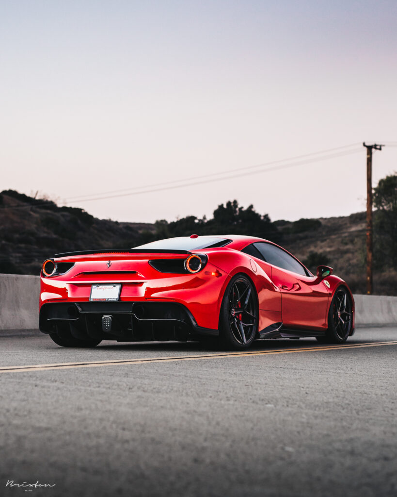 Red Ferrari 488 GTB - Brixton Forged™