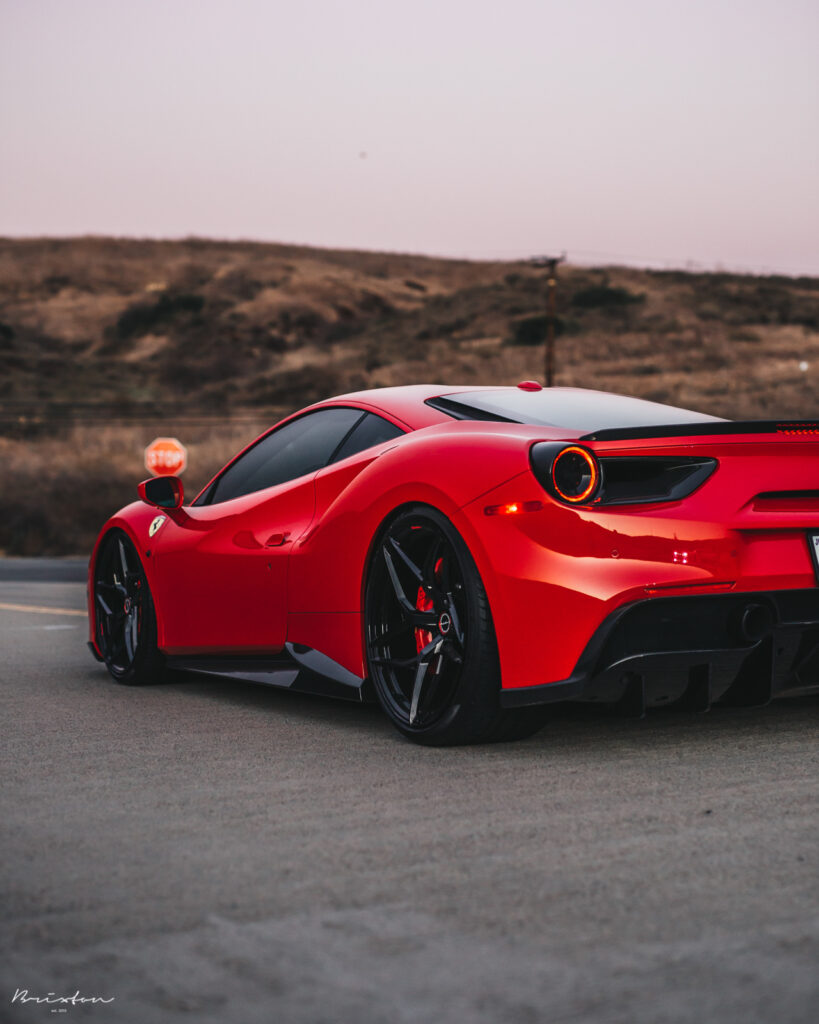 Red Ferrari 488 GTB - Brixton Forged™