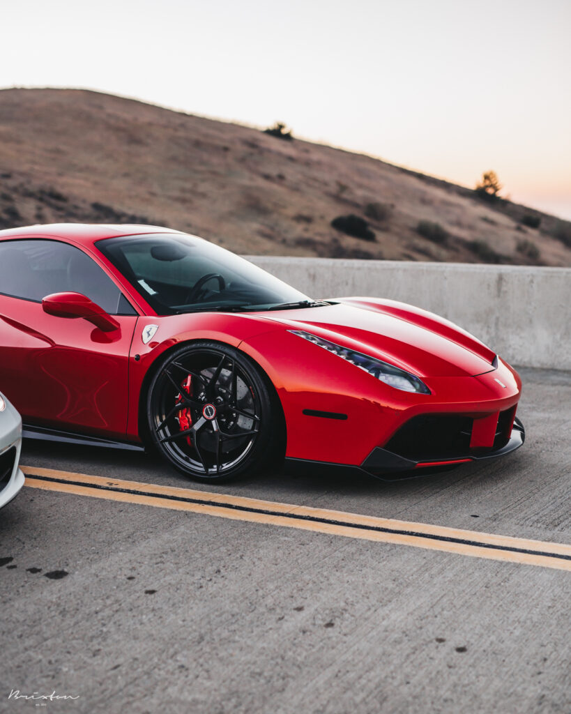 Red Ferrari 488 GTB - Brixton Forged™