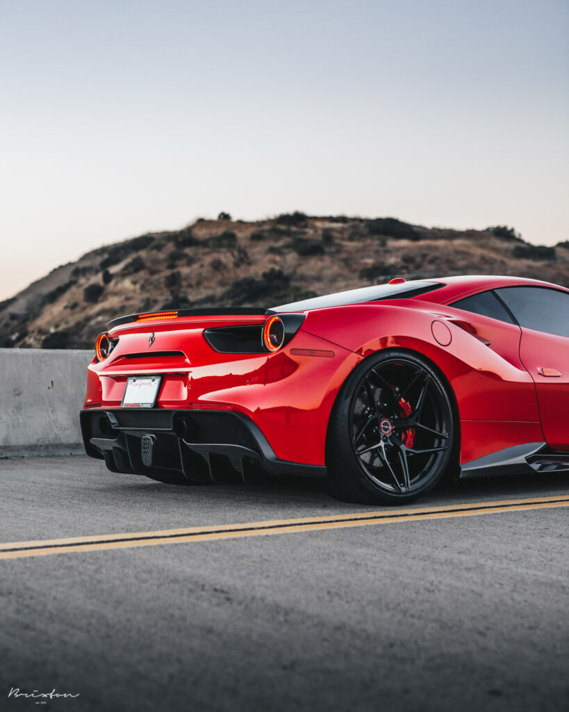 Red Ferrari 488 GTB - Brixton Forged™