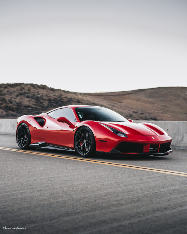 Red Ferrari 488 GTB - Brixton Forged™