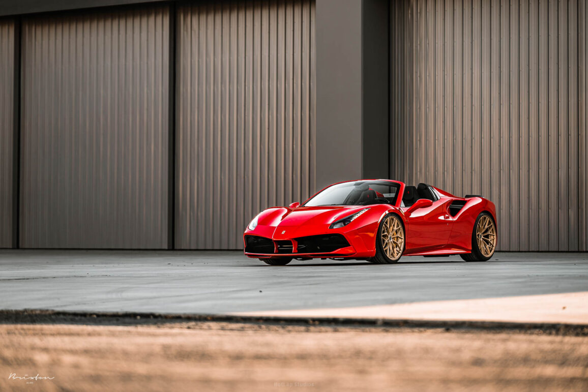 Red Ferrari 488 GTB - Brixton Forged™