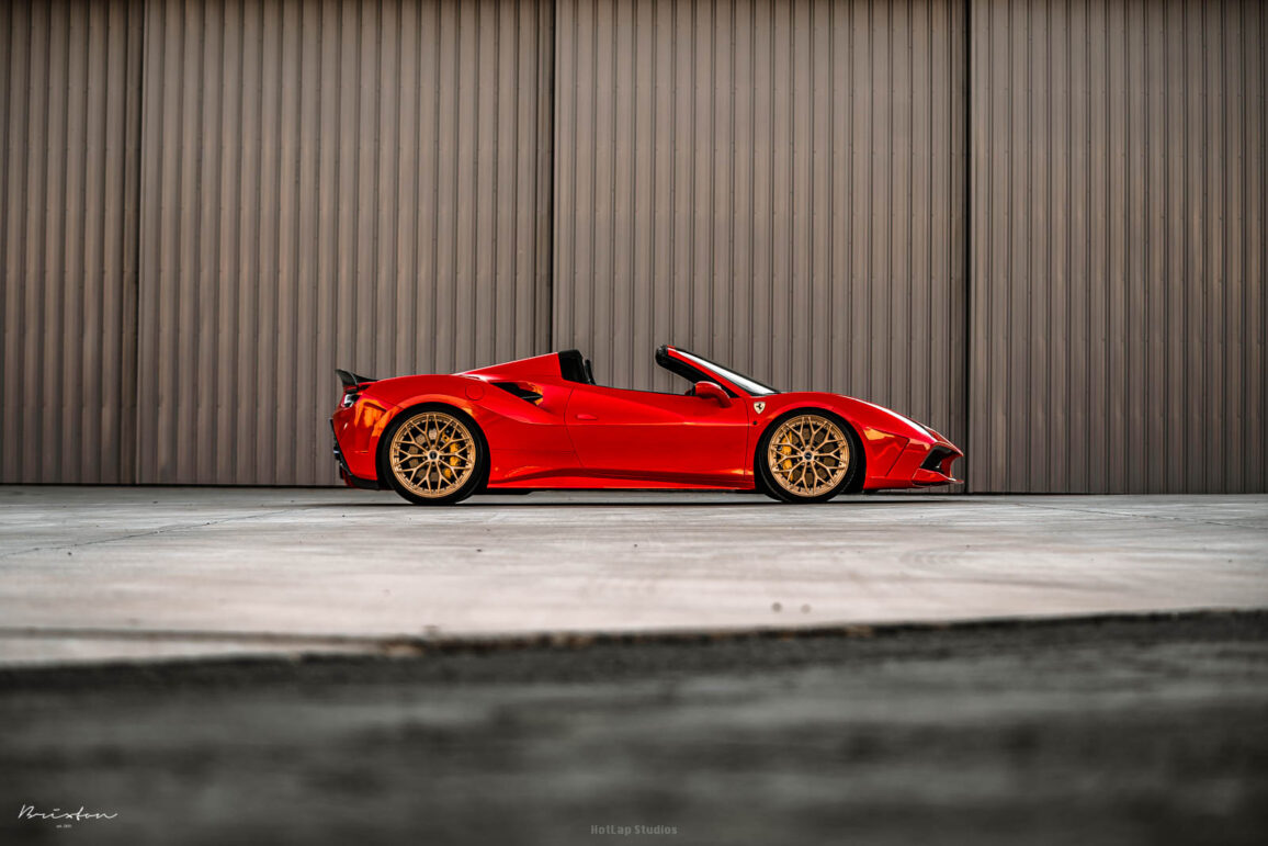 Red Ferrari 488 GTB - Brixton Forged™