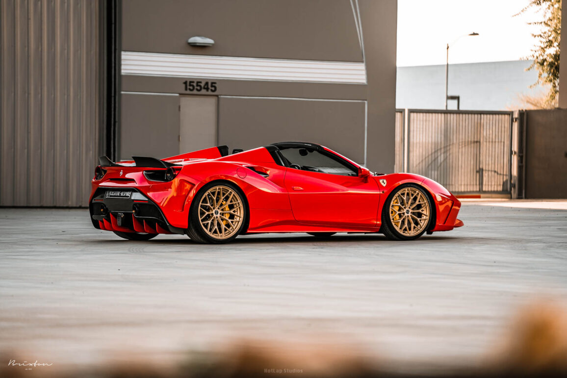 Red Ferrari 488 GTB - Brixton Forged™