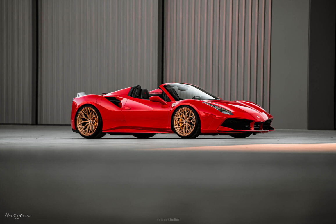 Red Ferrari 488 GTB - Brixton Forged™