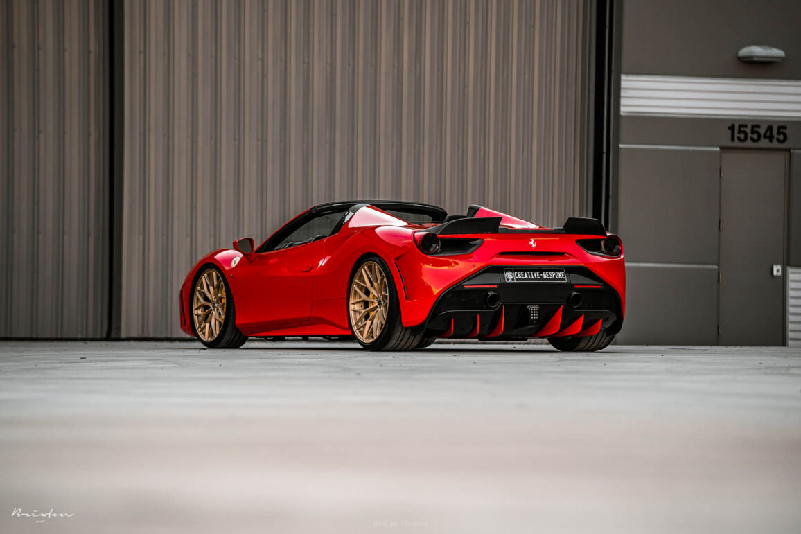 Red Ferrari 488 GTB - Brixton Forged™