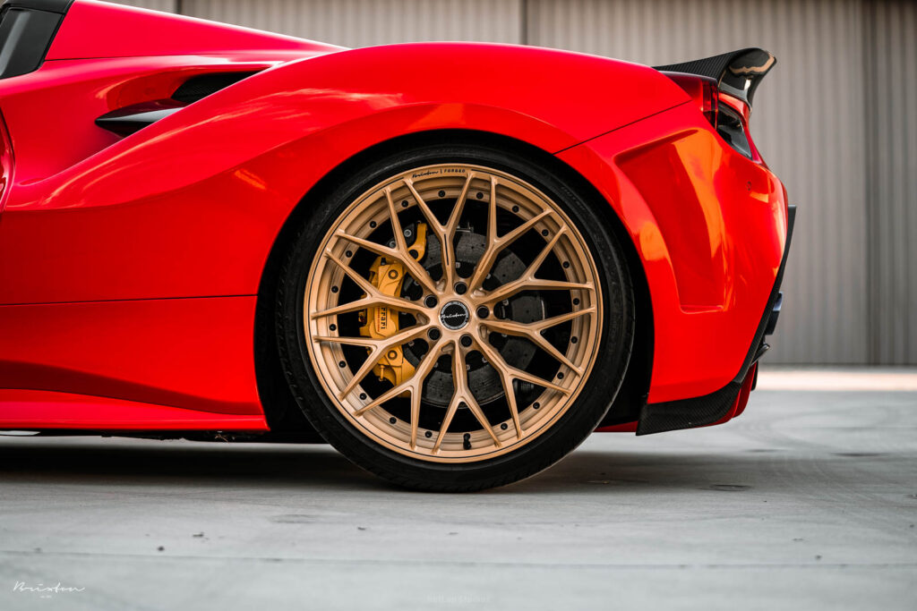 Red Ferrari 488 GTB - Brixton Forged™