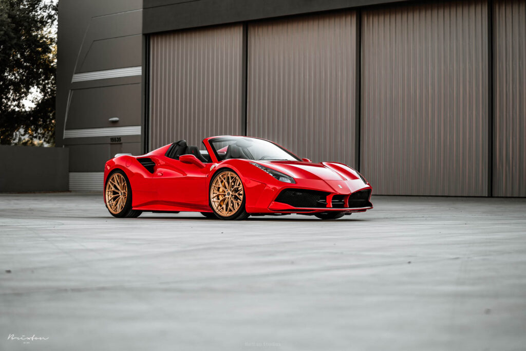 Red Ferrari 488 GTB - Brixton Forged™