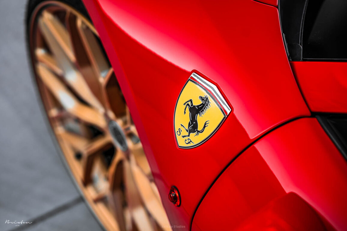 Red Ferrari 488 GTB - Brixton Forged™