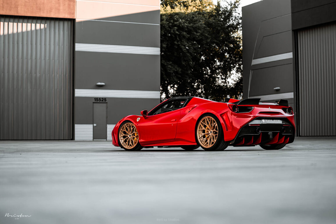 Red Ferrari 488 GTB - Brixton Forged™