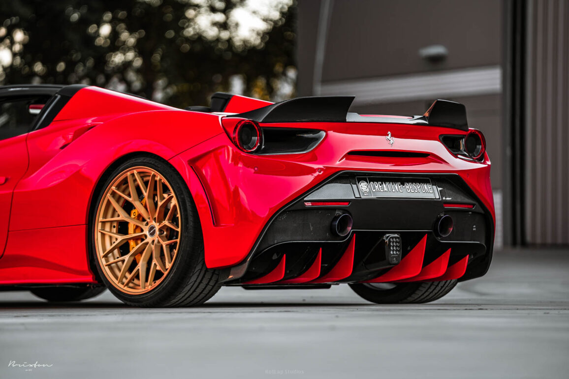Red Ferrari 488 GTB - Brixton Forged™
