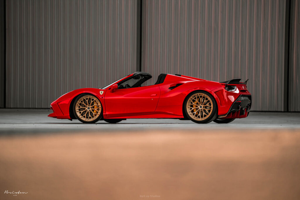 Red Ferrari 488 GTB - Brixton Forged™