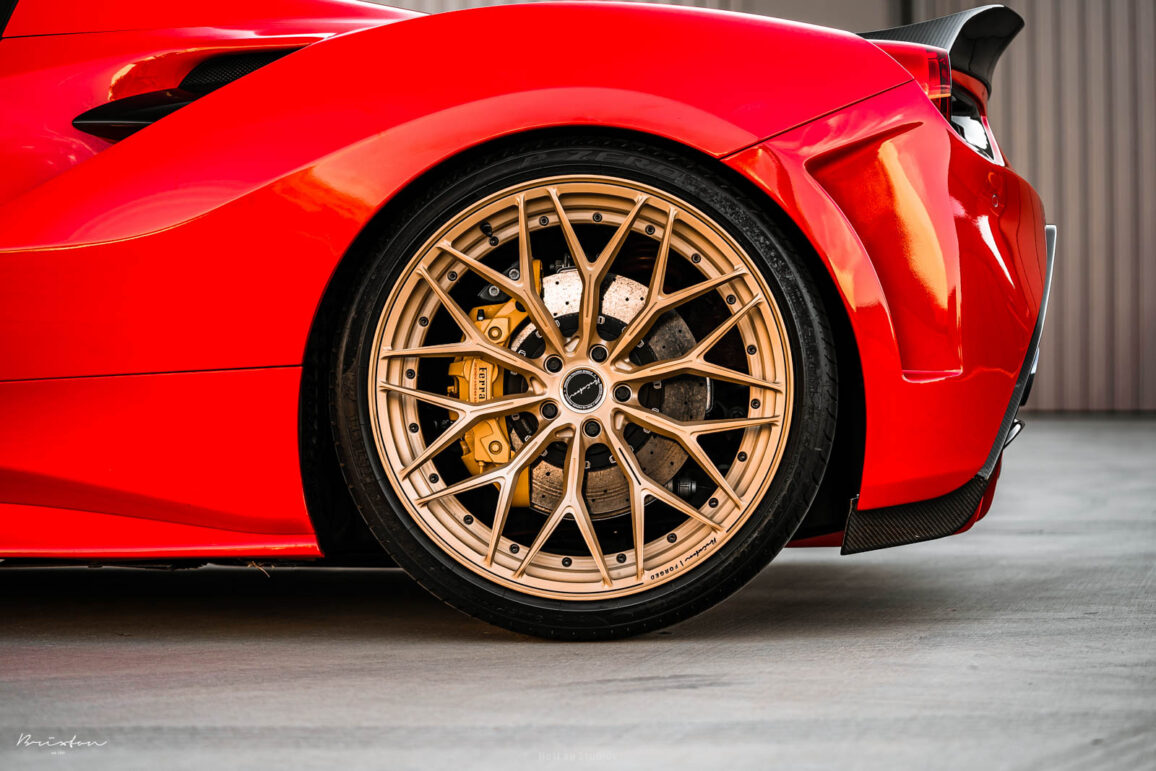 Red Ferrari 488 GTB - Brixton Forged™