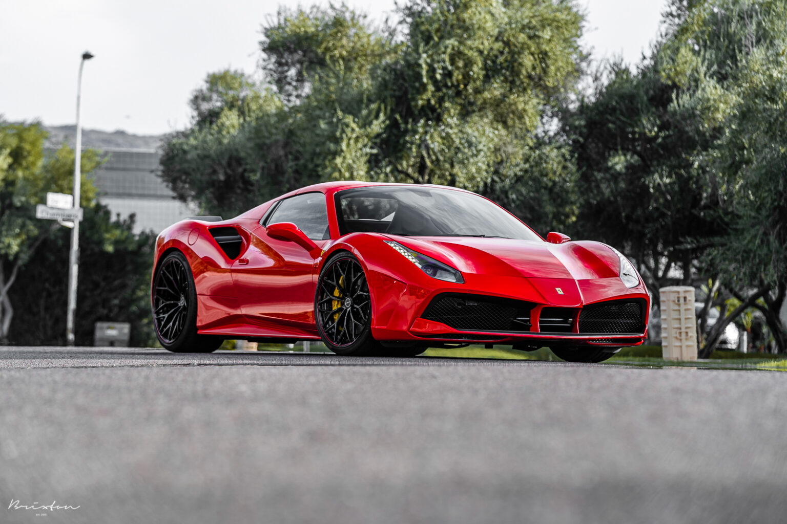 Red Ferrari 488 GTB - Brixton Forged™