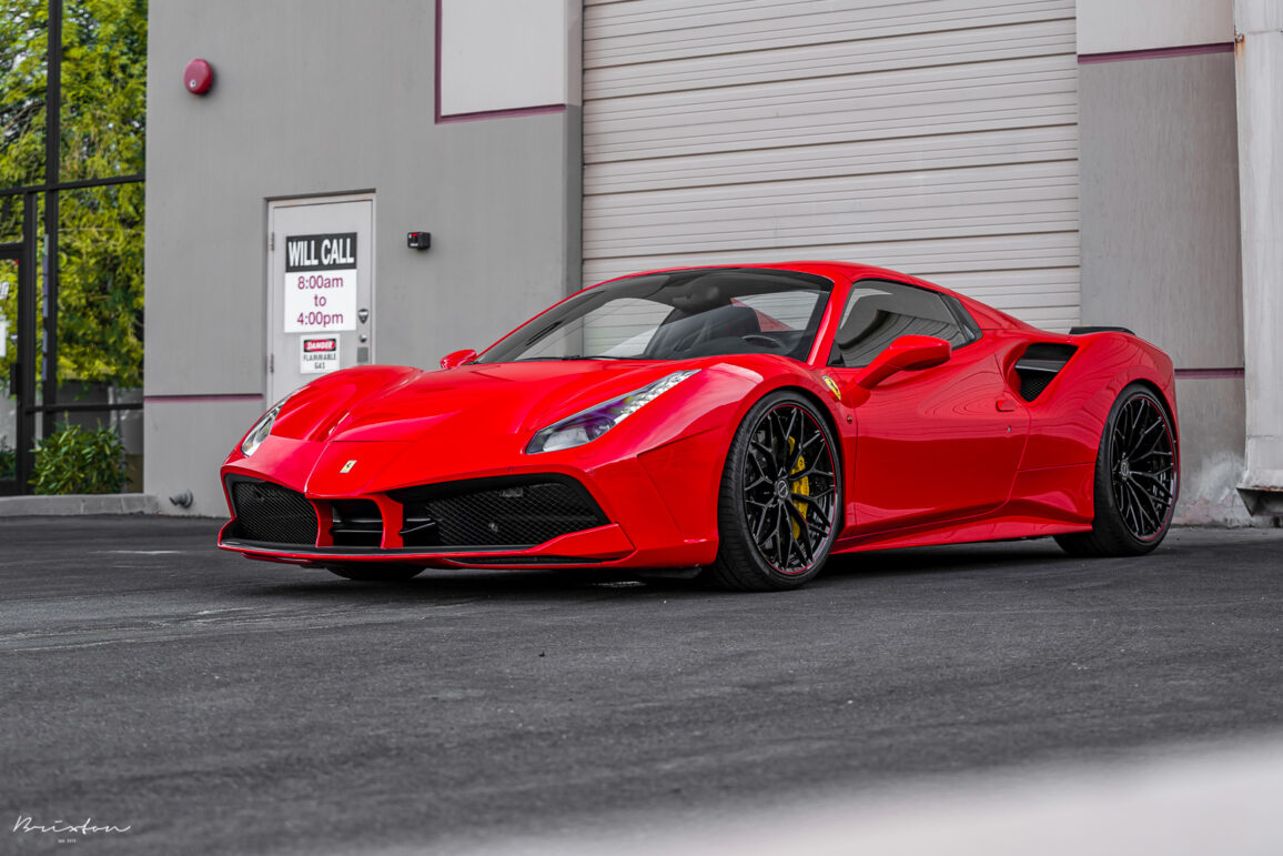Red Ferrari 488 GTB - Brixton Forged™