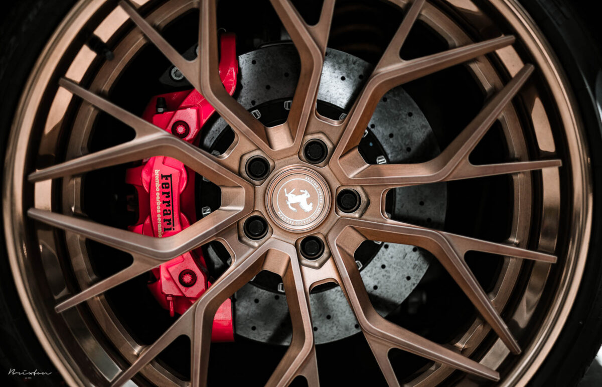 White Ferrari 488 GTB - Brixton Forged™