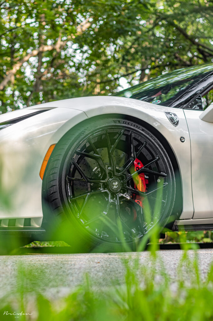 White Ferrari F8 Tributo - Brixton Forged™