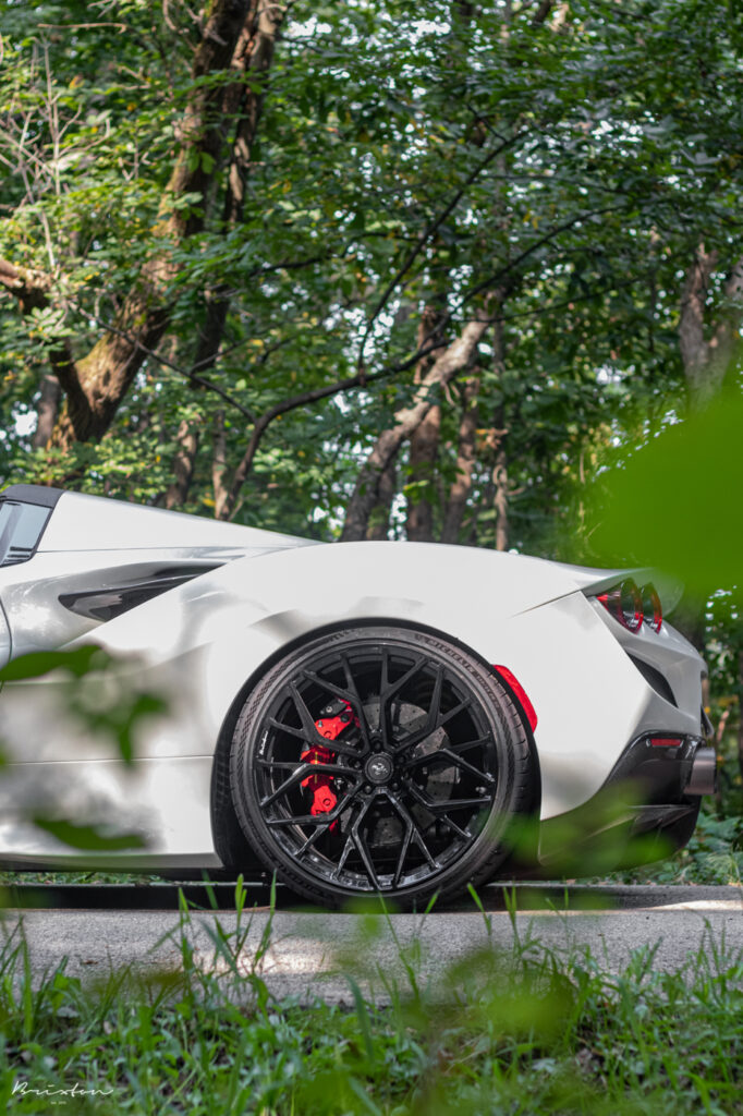 White Ferrari F8 Tributo - Brixton Forged™