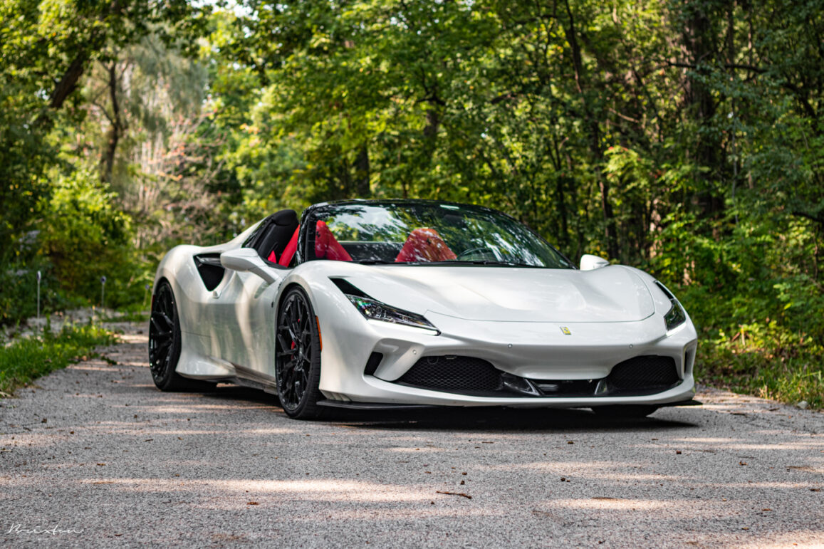 White Ferrari F8 Tributo - Brixton Forged™
