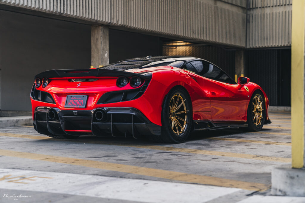 Red Ferrari F8 Tributo - Brixton Forged™