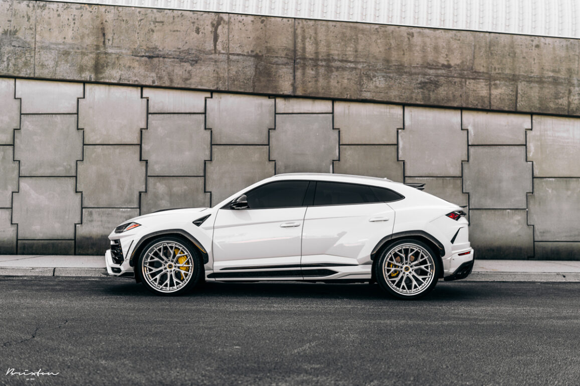 White Lamborghini Urus - Brixton Forged™