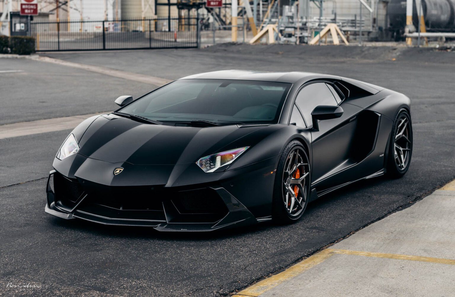 Black Lamborghini Aventador - Brixton Forged™