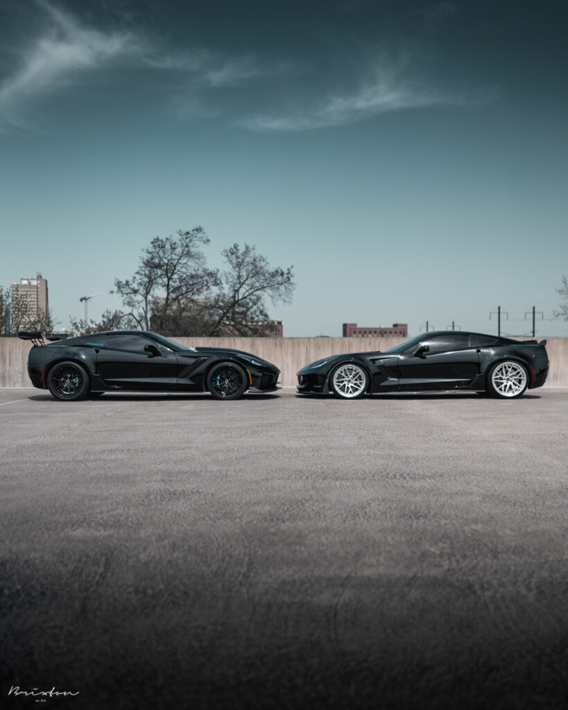 Black Chevrolet Corvette C7 - Brixton Forged™