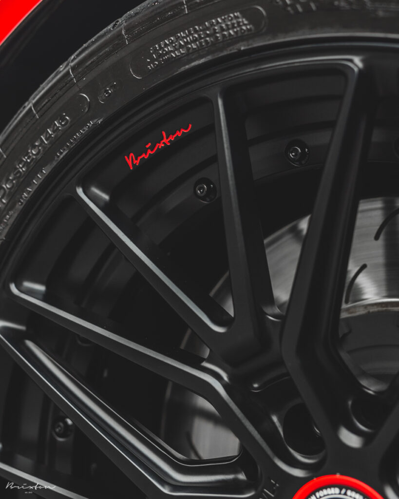 Red Chevrolet Corvette C7 - Brixton Forged™