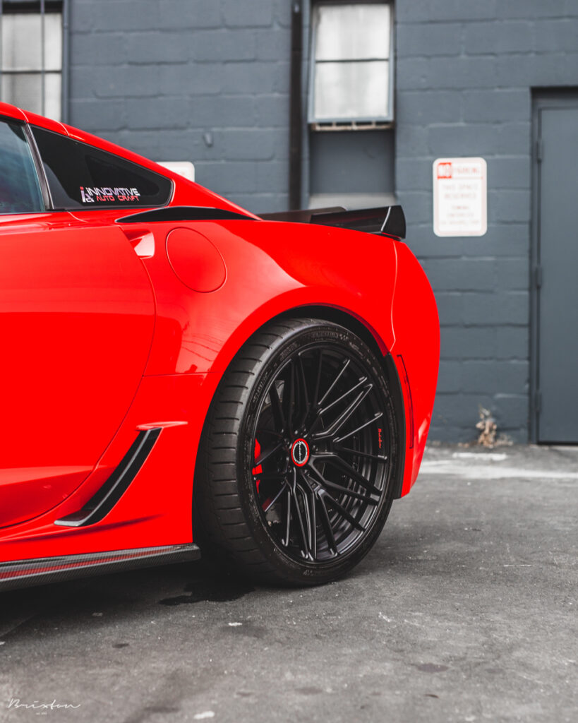 Red Chevrolet Corvette C7 - Brixton Forged™