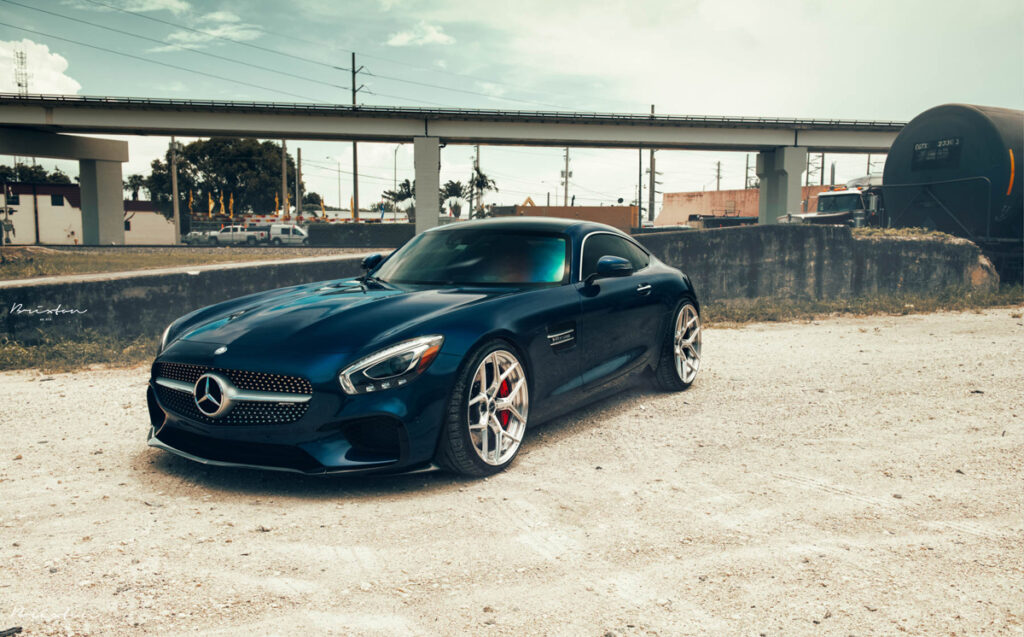 Blue Mercedes Benz AMG GT - Brixton Forged™