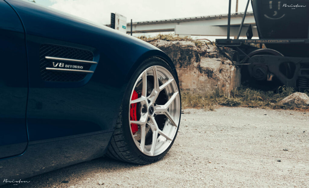 Blue Mercedes Benz AMG GT - Brixton Forged™