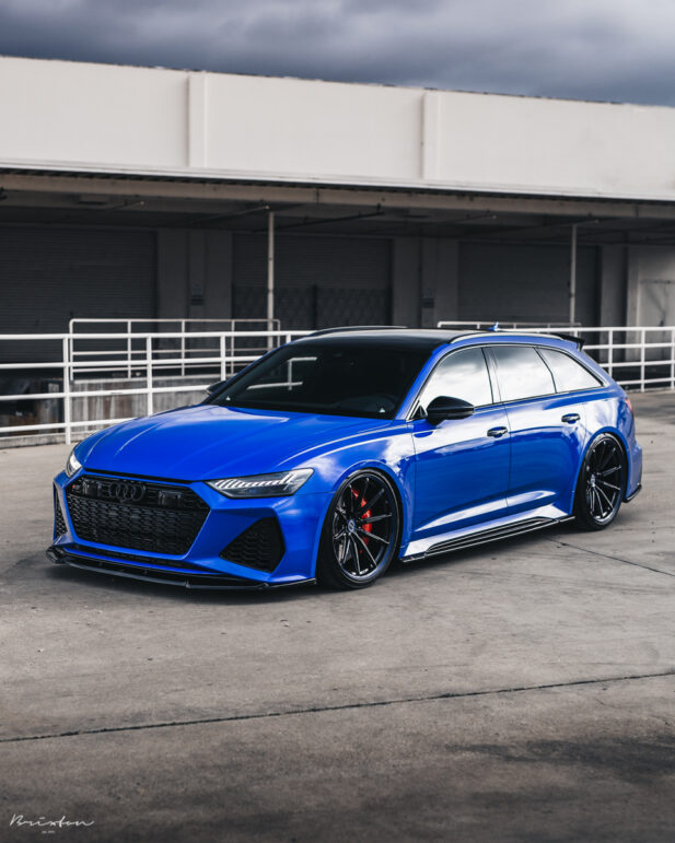 Blue Audi RS6 Avant - Brixton Forged™