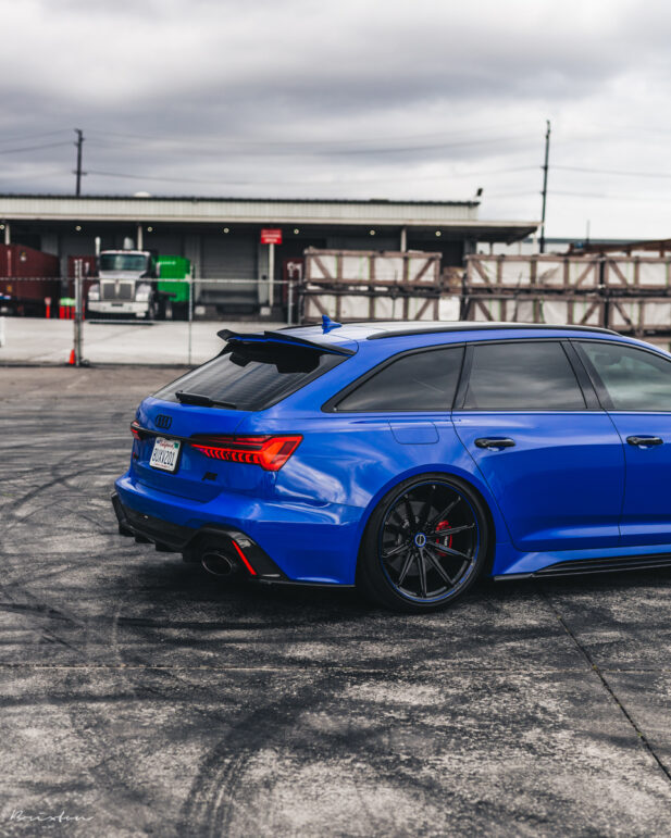 Blue Audi RS6 Avant - Brixton Forged™