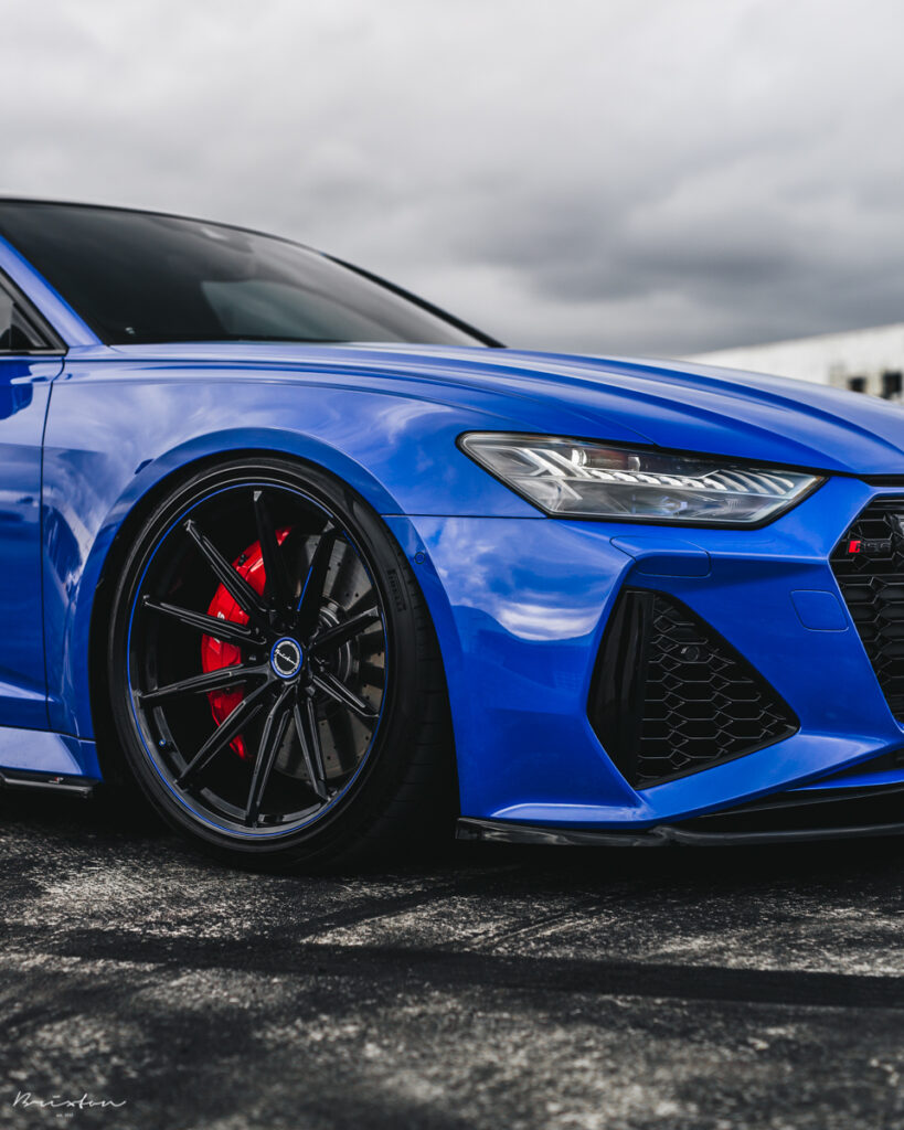 Blue Audi RS6 Avant - Brixton Forged™