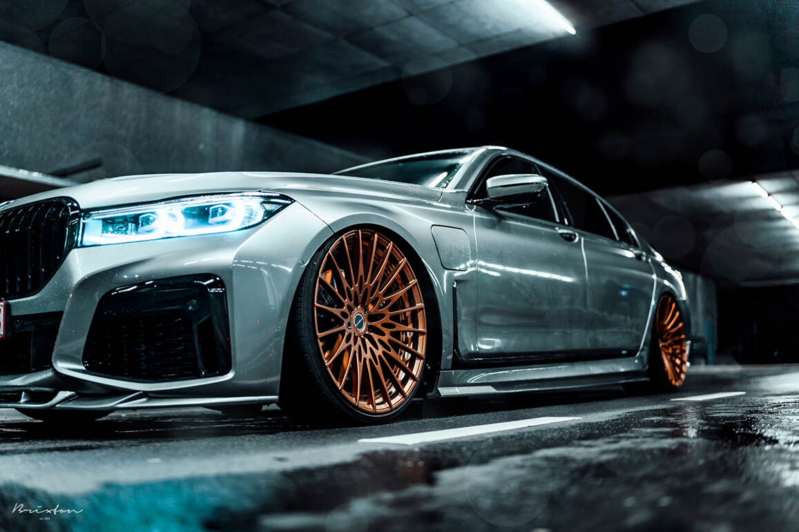 Grey BMW 745LE - Brixton Forged™