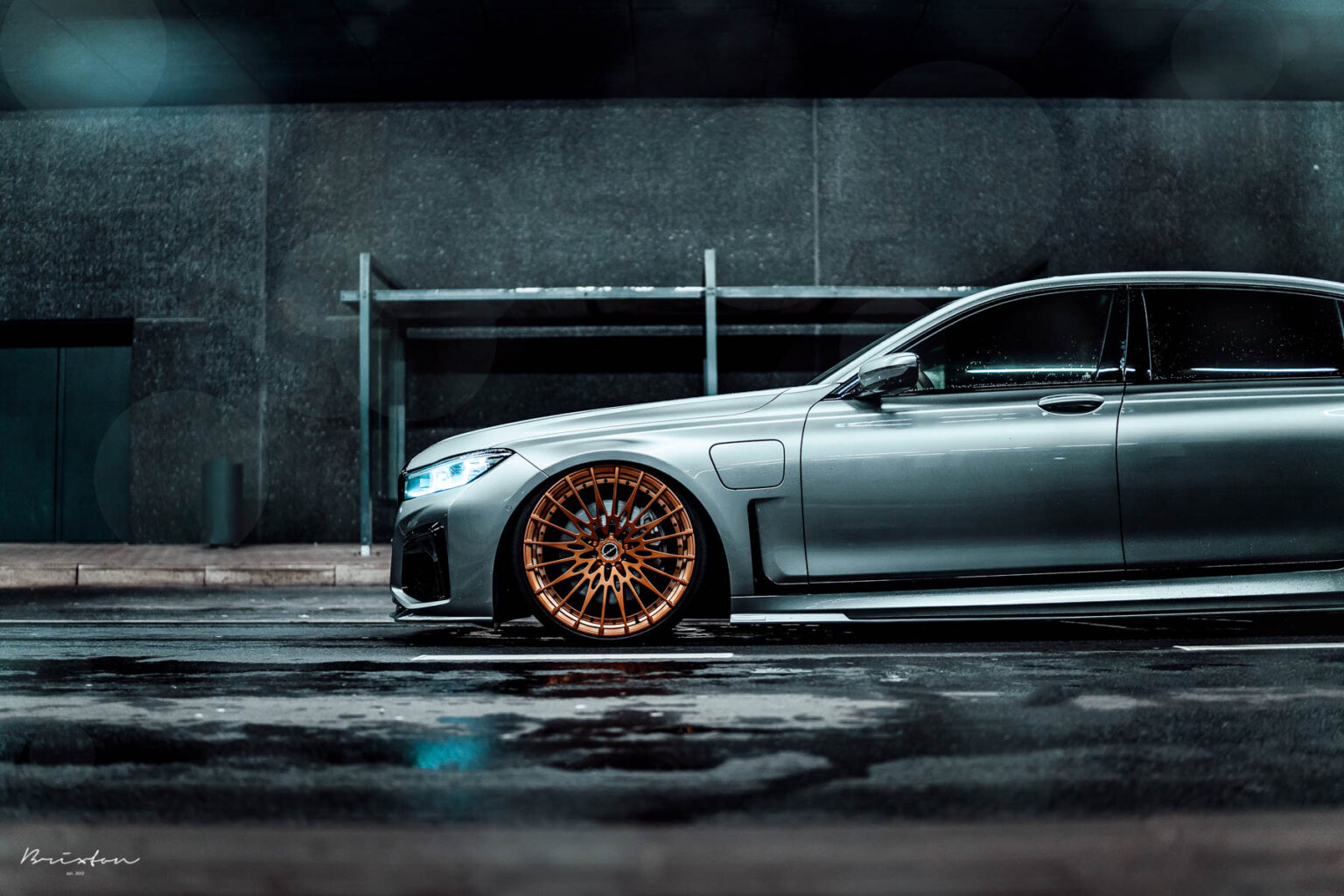 Grey BMW 745LE - Brixton Forged™