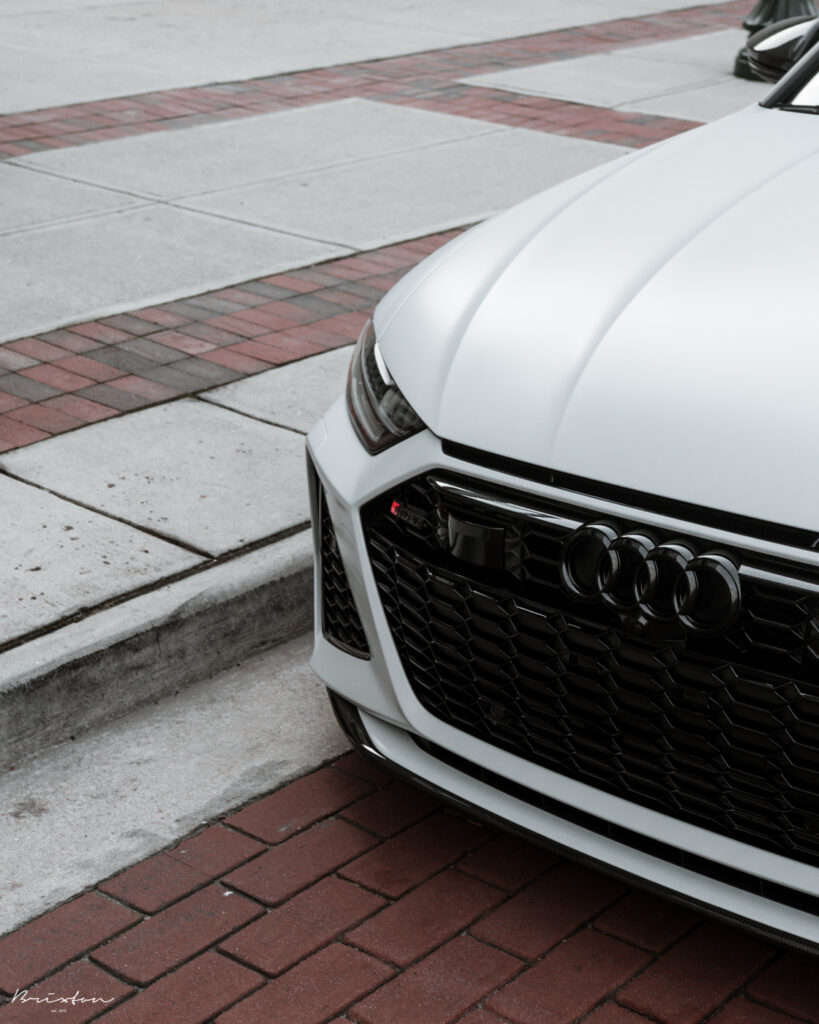 White Audi RS6 Avant - Brixton Forged™