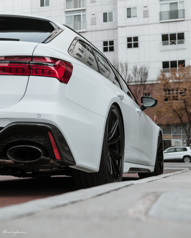 White Audi RS6 Avant - Brixton Forged™