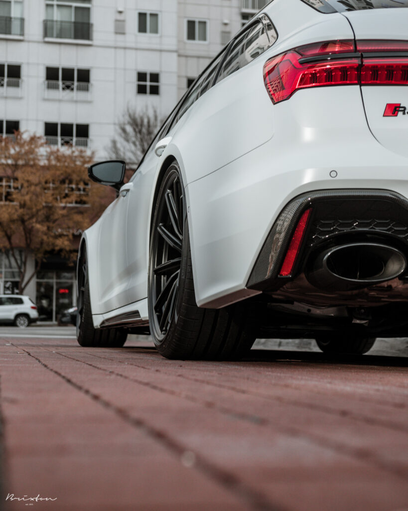 White Audi RS6 Avant - Brixton Forged™