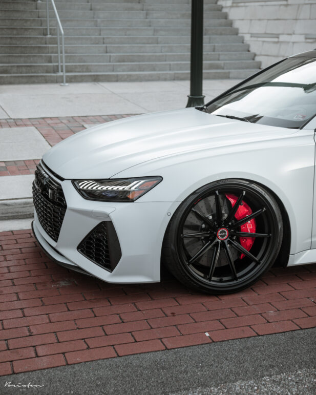 White Audi RS6 Avant - Brixton Forged™